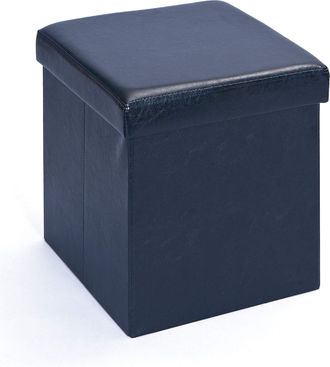 Inter Link SAS Aufbewahrungsbox mit Deckel - Faltbox - Waschbare Boxen - Polyurethan - Kunstleder - Kisten - F&uuml;r Kleidung, Spielzeuge - Stauraum - 38 x 38 x 38 cm - 