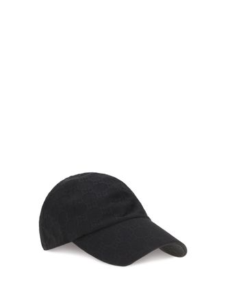 Gucci 8757443HBMF Jersey Cotton Baseball Cap - Black