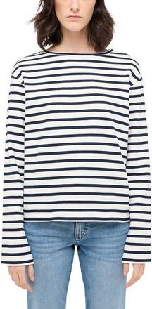 Mustang Jeans Langarmshirt Style Sutton mit Streifen Muster