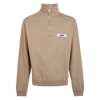 Jacquemus Homme, Sweatshirts et sweats &agrave; capuche, Beige, Taille: M SweaT-shirts