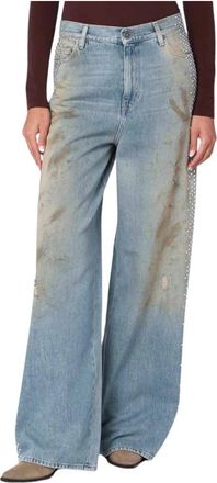 Golden Goose Femme, Jeans, Bleu, Taille: W27 Jean Boyfriend Bleu