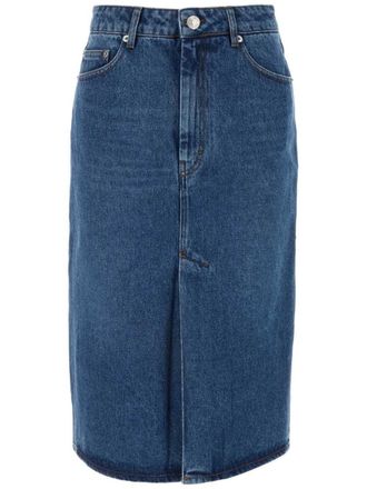 Ami jupe crayon en jean - Bleu