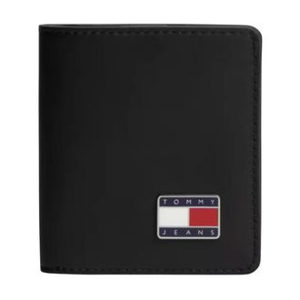 Tommy Hilfiger Kompakte Leder Geldb&ouml;rse - - Accessories - Herren - Schwarzk - ONE SIZE