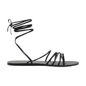 Maneb&igrave; Spiral-Sandaletten mit Schn&uuml;rung - - Shoes - Damen - Schwarzk - 38 EU