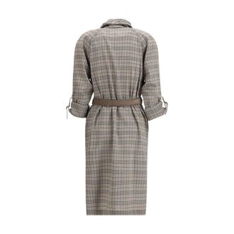 Burberry Womens Gray Wool Casual Dress