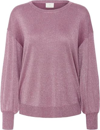Kaffe Femme, Pulls, Rose, Taille: 44 FR Tricots à col rond