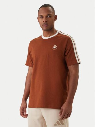 adidas T-Shirt Lux Coffee Cafe Cup Graphic JZ5070 Braun Loose Fit