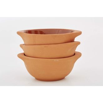 Jamie Oliver Terrakotta Schalen, Tapasteller, Tapas Schalen - Antipaste Schalen - 3er Set - Ø11xH5cm