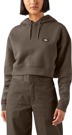 Dickies Mod&egrave;le OAKPORT Cropped Hoodie MR11, Marron, M