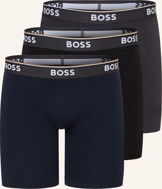 HUGO BOSS 3er-Pack Boxershorts blau