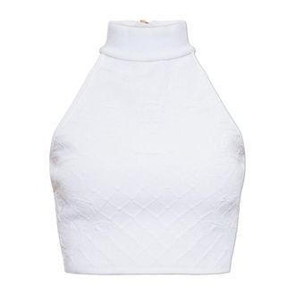 Balmain Femme, Tops, Blanc, Taille: 34 FR Top col roul&eacute;