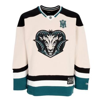 Dolly Noire Goat Hockey Crewneck - - Sweatshirts & Hoodies - Herren - Beige - L