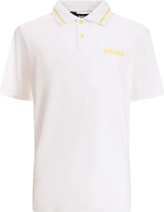 Just Cavalli Homme, Tops, Blanc, Taille: 2XL Polo
