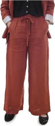 Marella Femme, Pantalons, Orange, Taille: 40 FR Pantalons