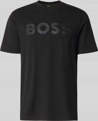 HUGO BOSS Regular Fit T-Shirt aus reiner Baumwolle Modell TS_STRUCTURE LOGO 1027473
