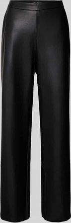 Betty Barclay Hose in Leder-Optik mit Paspeltaschen am Gesäß