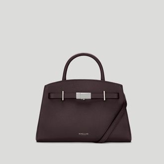 DeMellier The Small Hudson Grain fin bordeaux DeMellier