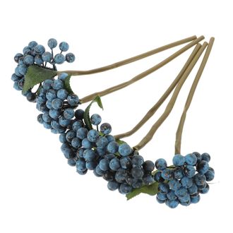 Cabilock 5 St&uuml;ck K&uuml;nstliche Beerenzweige K&uuml;rbisdekorationen Beeren Party Simulation Beerenstiel Dekoration Pool Erdbeerballons Weihnachtsdekorationen Rosa K&uuml;ns