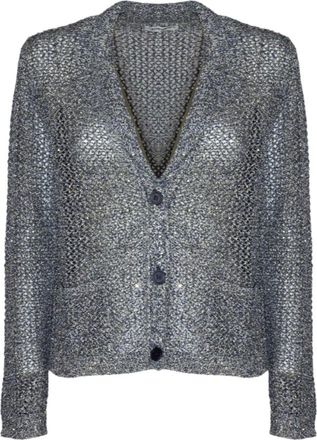 KANGRA Femme, Pulls, Bleu, Taille: 42 FR Blazer &agrave; col crant&eacute;