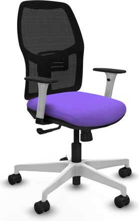 Piqueras y Crespo Schreibtisch mit Alfera-Armlehnen, h&ouml;henverstellbare Lendenwirbelst&uuml;tze, ausgestattet mit 4 Positionen und Schneideschaum, mit Rollen von 65 mm, Nylon