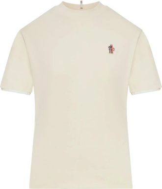 Moncler Femme, Tops, Beige, Taille: 40 FR 034 SS T-Shirt