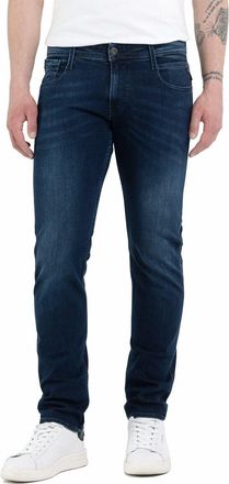Replay Herren Jeans Anbass Slim-Fit Hyperflex Forever Dark mit Stretch, Dark Blue 007 (Blau), 34W / 34L
