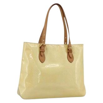 Louis Vuitton Pre-owned Vintage Perle Patent Schultertasche - - Pre-owned - Damen - Beige - ONE SIZE