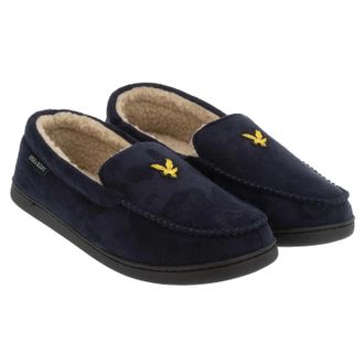 Lyle & Scott Herren Mokassin-Hausschuhe Aspen (Marineblau)