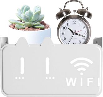 Generic Wandhalterung f&uuml;r Routerregal - Selbstklebende Wandhalterung f&uuml;r Router - Multifunktionale Router-Halterung, dekoratives Kabelkastenregal f&uuml;r Fernbedi