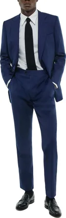 Fursac Costume ajust&eacute; en toile &agrave; rayures - Taille 44 - Homme