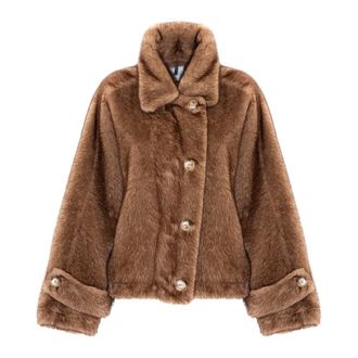 S.W.O.R.D 6.6.44 Kunstpelzjacke - - Jackets - Damen - Braun - S