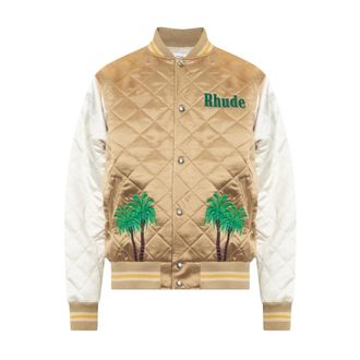 Rhude Quilted Bomber Jacket - - Jackets - Herren - Gelb - M