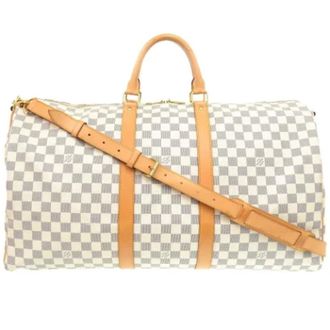 Louis Vuitton unisex, Pre-owned, Blanc, Taille: ONE Size Pre-owned Tissu sacs-main