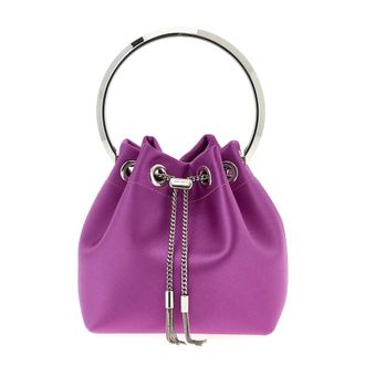 Jimmy Choo London Femme, Sacs, Rose, Taille: ONE Size Bon Bon Satin Handbag