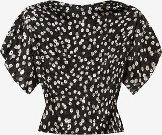 Isabel Marant Top Hervane - Femme - Noir Et &Eacute;cru - Taille34 - Isabel Marant