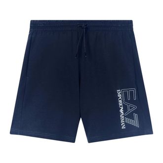 Emporio Armani Emporio Armani Ea7, Homme, Shorts, Bleu, Taille: XS Shorts en jersey avec logo lat&eacute;ral