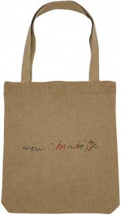 Fabulous Sac Shopping Tote Bag Aspect Lin - Matisse Signature Peintre Francais Artiste Impressionisme Modernisme - Sac de Courses Toile Epaisse 360g Beige Natu
