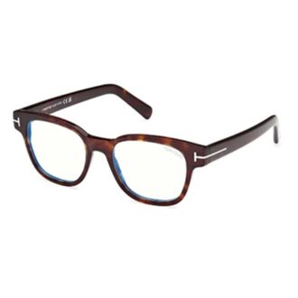 Tom Ford unisex, Accessoires, Brun, Taille: 52 MM Blue Block Square Opticals