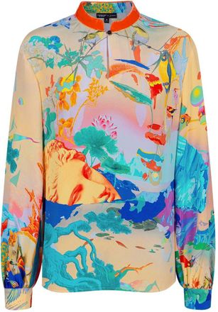Shanghai Tang x Jacky Tsai Dali Icons Bluse - Nude