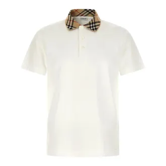 Burberry Homme, Tops, Blanc, Taille: L Polo Evan