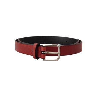 Dolce & Gabbana Vitello Lederg&uuml;rtel - - Accessories - Herren - Braun - ONE SIZE