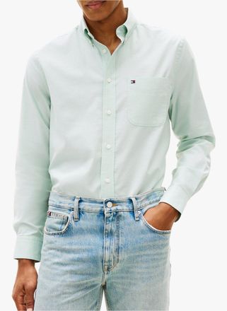 Tommy Hilfiger Chemise slim l&eacute;ger en coton m&eacute;lang&eacute;
