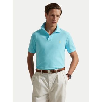 Polo Ralph Lauren Poloshirt 710536856449 T&uuml;rkisfarben Slim Fit