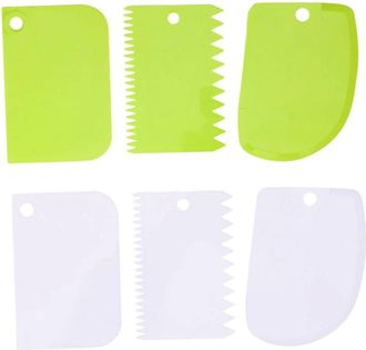 Pretyzoom 12stücke Teiliges Teigschaber Flexible Küchengeräte Mit Gerader Und Gebogener Kante Zum Scrapen Von Schüsseln Teig Brot Und Kuchen Spülmaschinenfest P