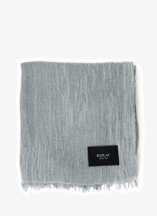 Replay Echarpe pliss&eacute;e &agrave; franges