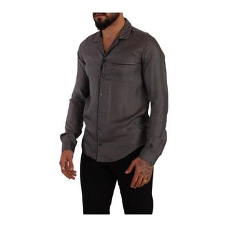 Dolce & Gabbana GeometricPrint Shirt - - Shirts - Herren - Grau - S