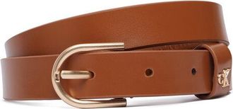 Calvin Klein Dameng&uuml;rtel Rounded Buckle Ck Loop LV04F7107G Braun