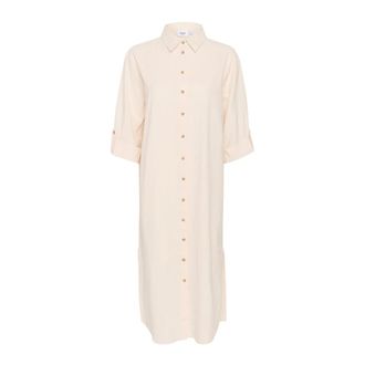 Saint Tropez ZalindaSZ Hemdblusenkleid - - Dresses - Damen - Beige - S
