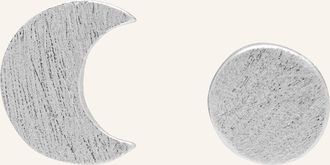 LULU Copenhagen Lulu Copenhagen Ohrstecker Family To The Moon And Back Aus 925er Sterlingsilber silber