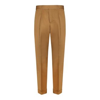 Pantaloni Torino Homme, Pantalons, Brun, Taille: S Pantalon Rebel Pliss&eacute;